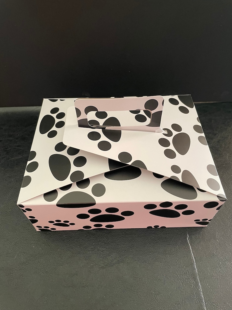Paw Print Boxes, Animal Print Gift Boxes, Deli Boxes, Treat Boxes ...