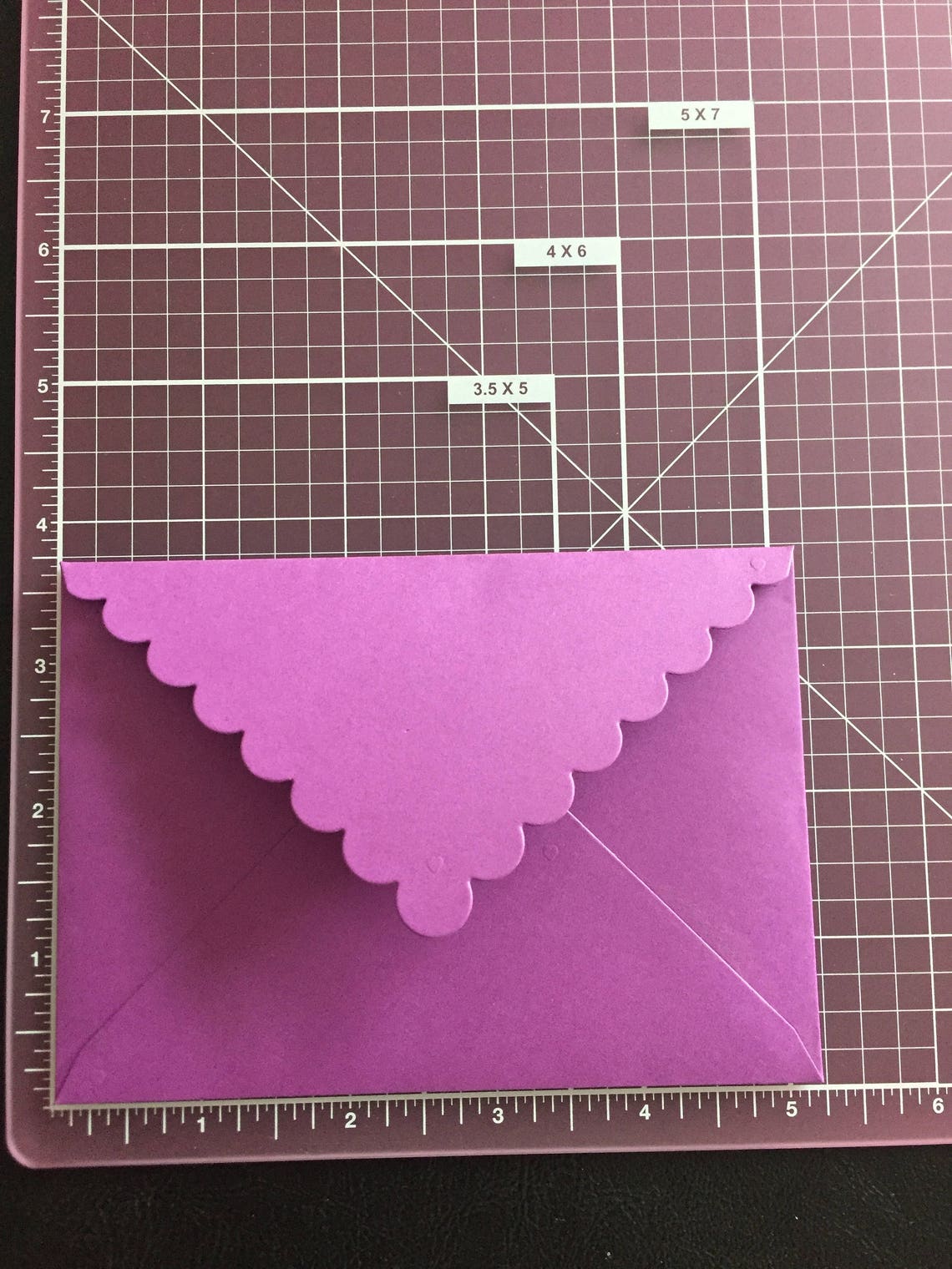 Set of 8 Scalloped Flap Envelopes Decorative Envelopes Many | Etsy