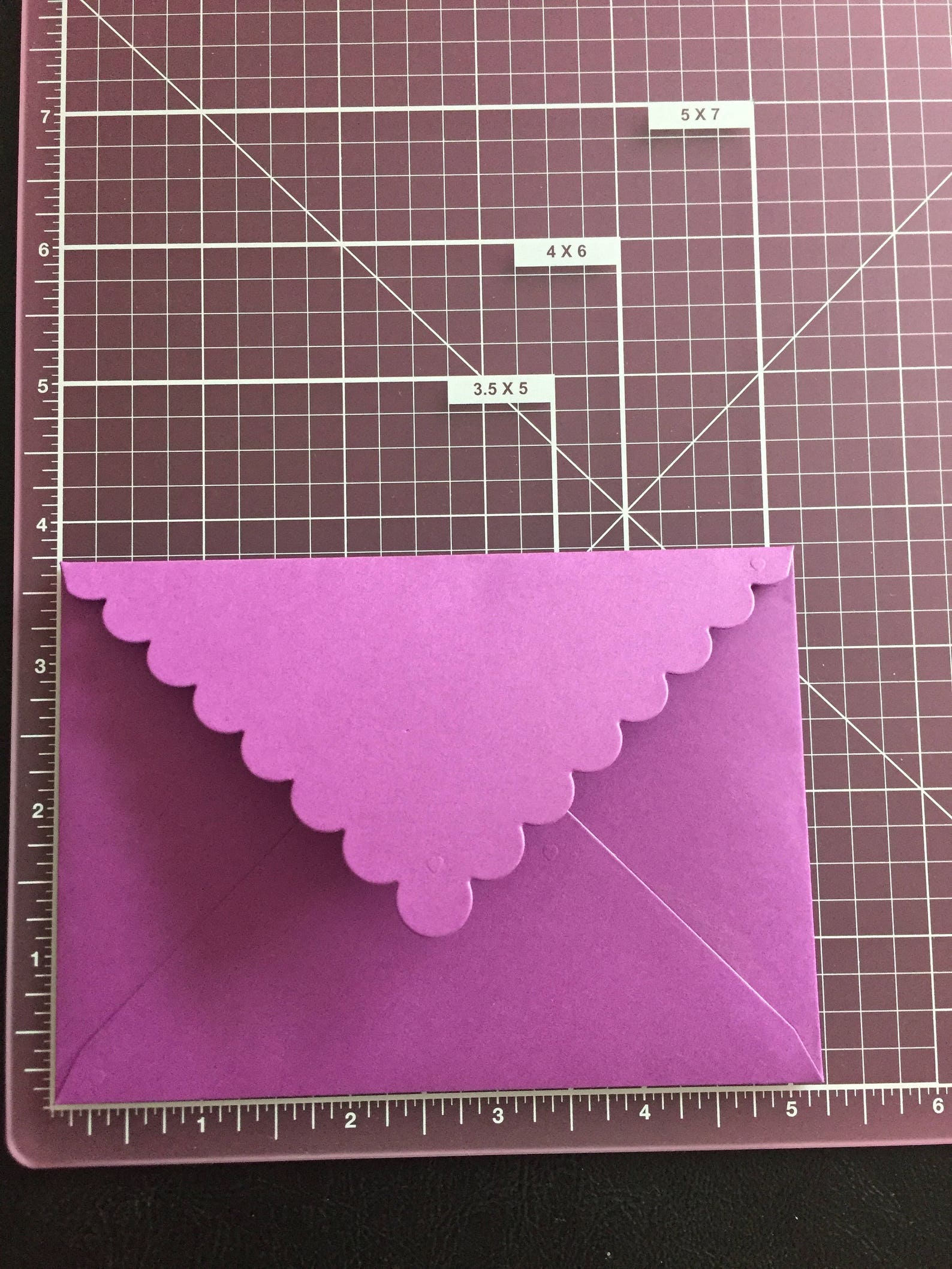 Set of 8 Scalloped Flap Envelopes Decorative Envelopes Many | Etsy