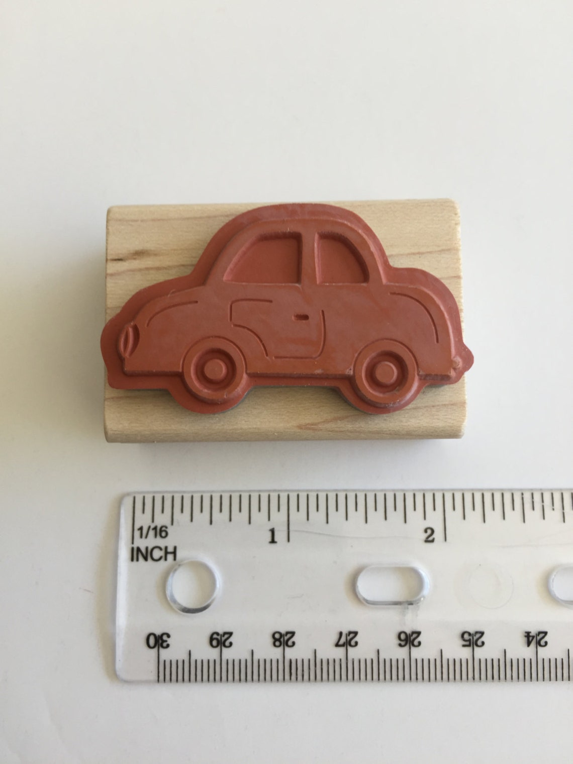 Car Rubber Stamp on Wood Block - Hero Arts - Scrapbooking - Etsy