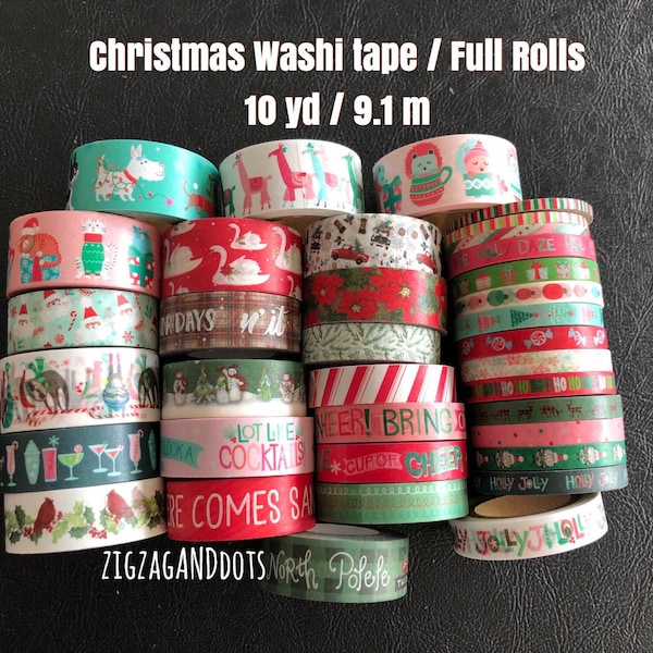 Christmas Washi Tape - Etsy