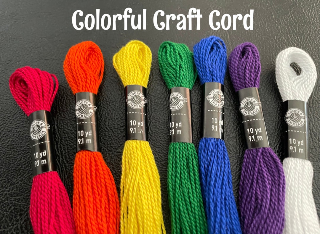 Colorful Craft Cord: Scrapbooking, Friendship Bracelets (10 yd) - Etsy ...