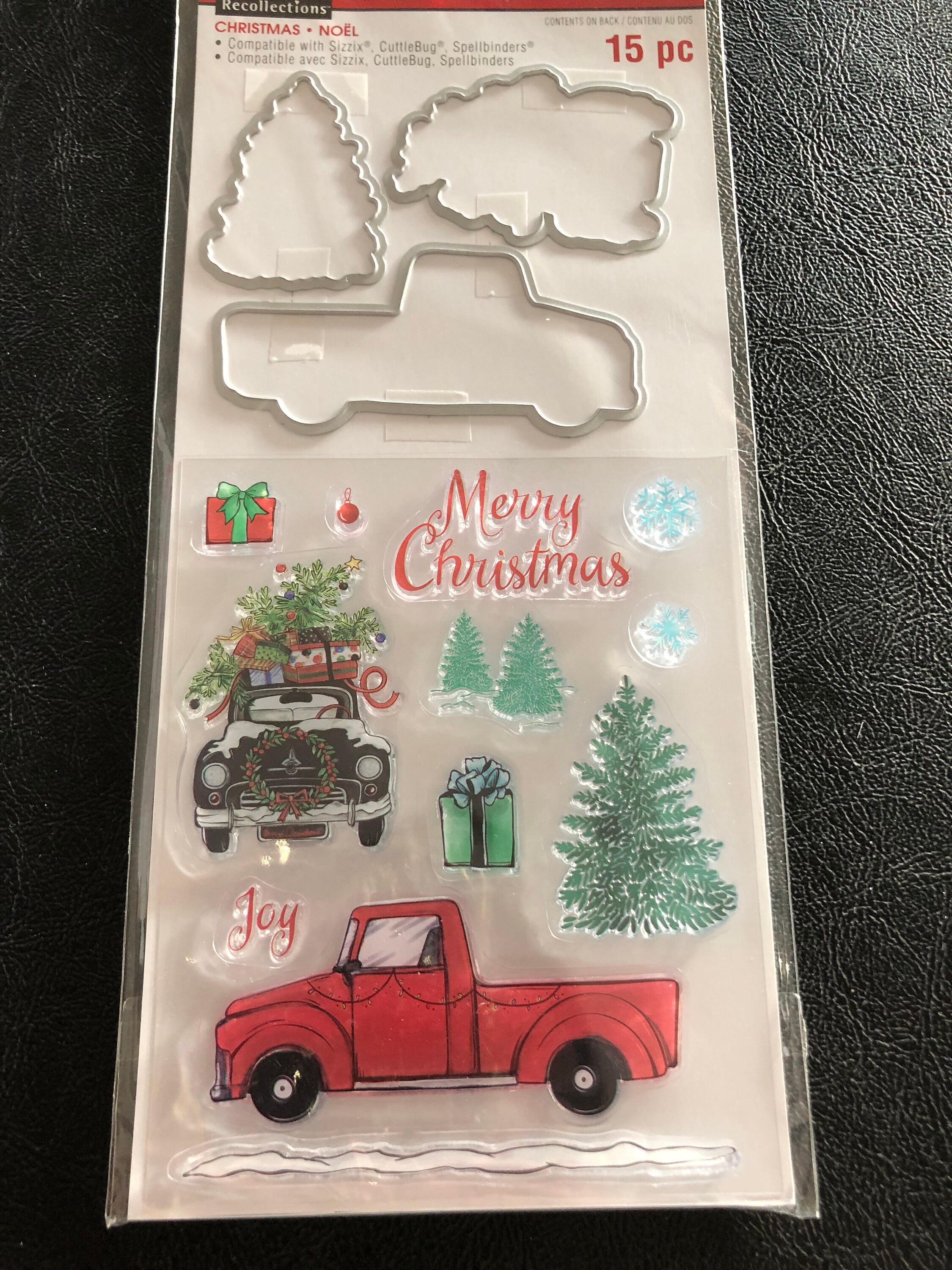 Stamp and Dies Set Christmas Theme Dogs Christmas Tree | Etsy