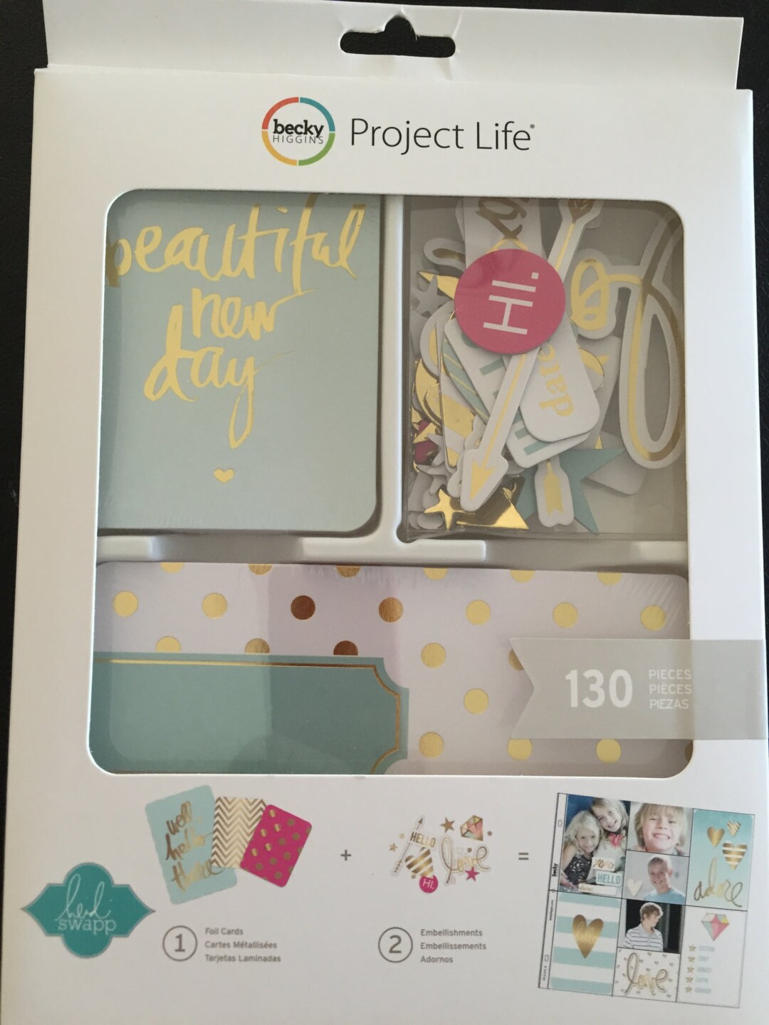 Becky Higgins Project Life – Complete Kit, 130 Pieces Total, Foil Cards ...