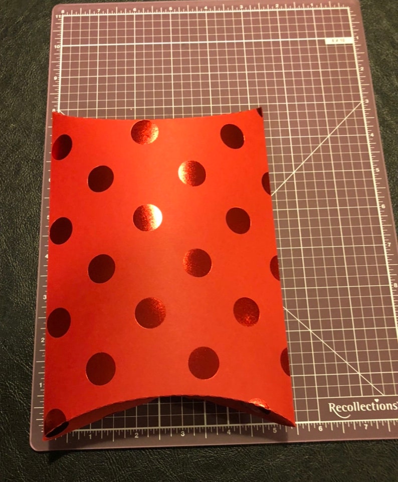 PB8: Set of 4 Extra Large Pillow Boxes Glitter Red Red With - Etsy