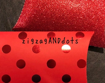 Red Pillow Boxes - Etsy