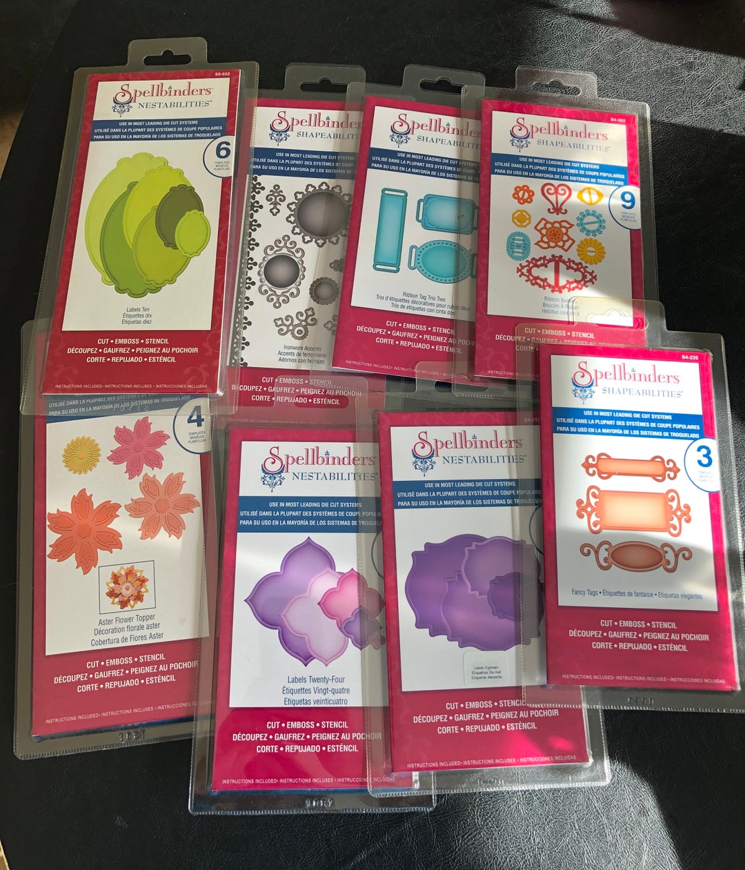 Spellbinders, Dies, Many Styles, Labels, Cut, Emboss, Stencil, Craft ...