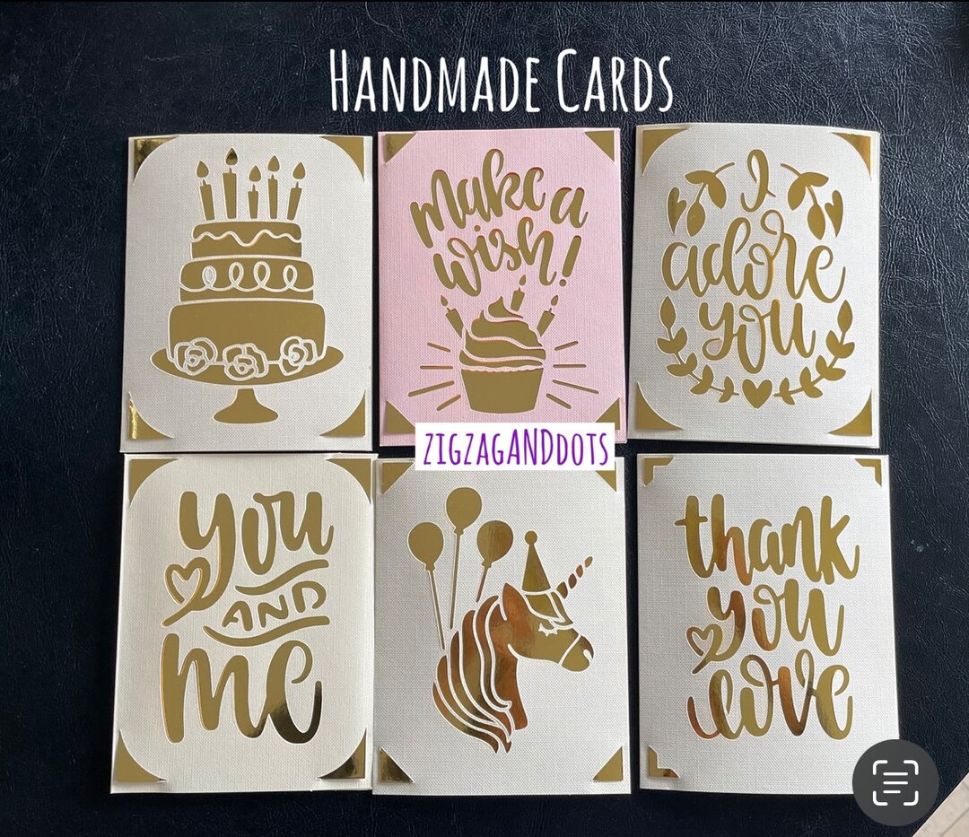 Handmade Cards With Insert, Love You Handmade Cards, Foil Cards ...