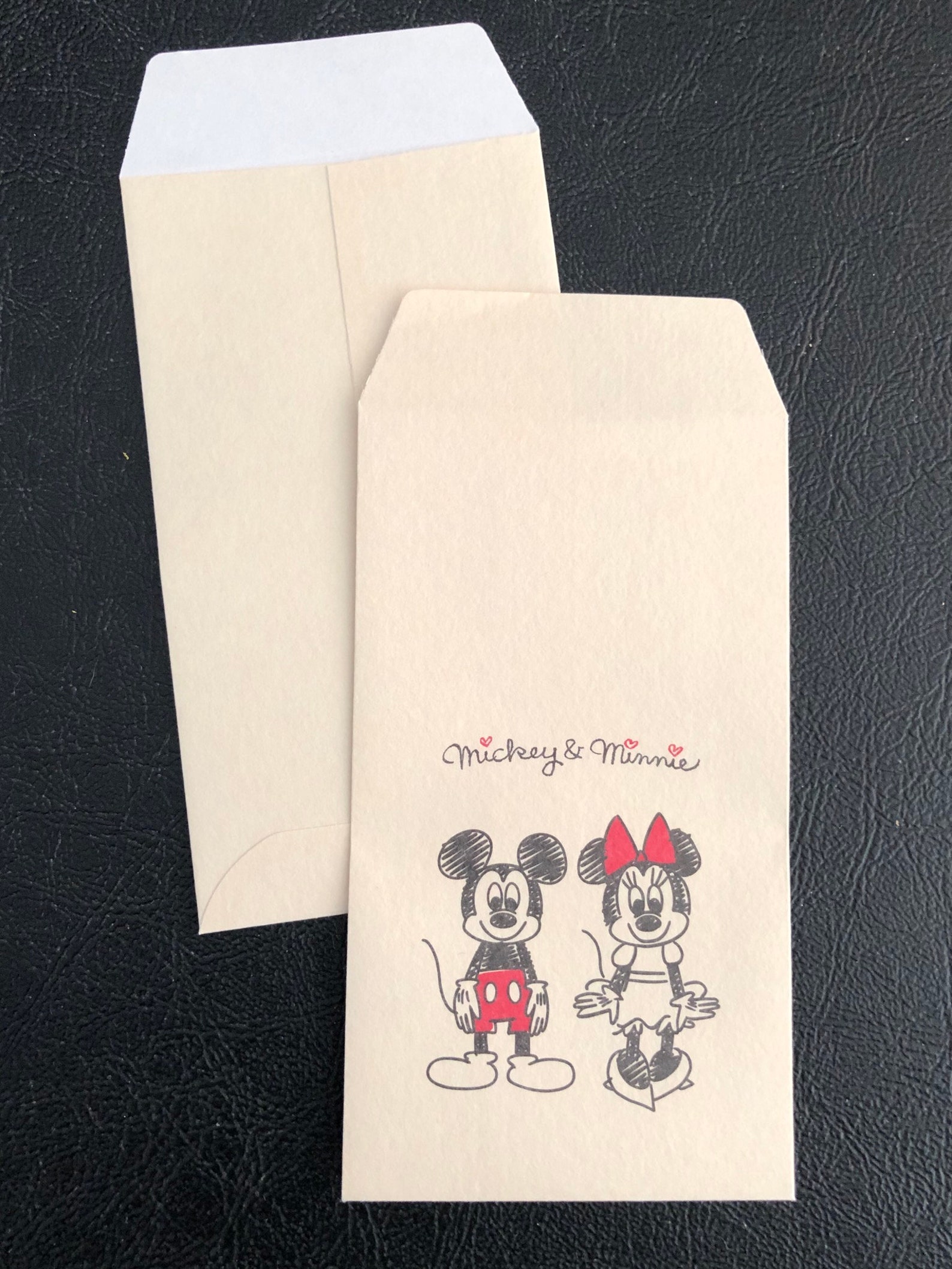 Set of 8 Envelopes Mickey Mouse Minnie Mouse Mini - Etsy