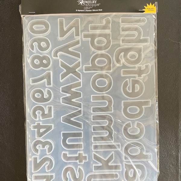 Alphabet and Numbers Silicone Molds - Etsy