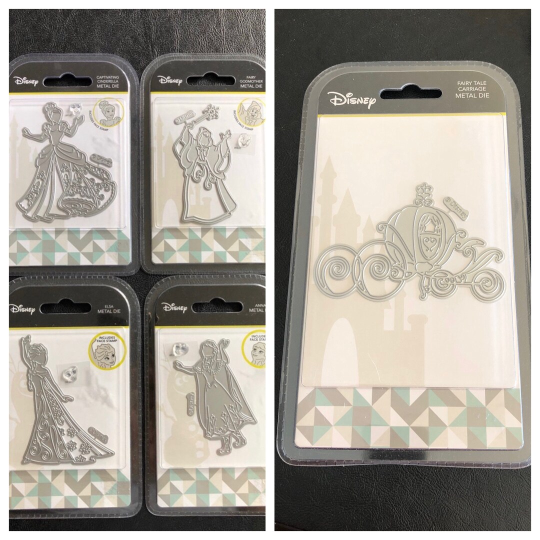 Metal Dies, Various Disney Characters, Cinderella, Fairy Godmother ...