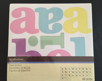 Foam Alphabet Stickers - Etsy