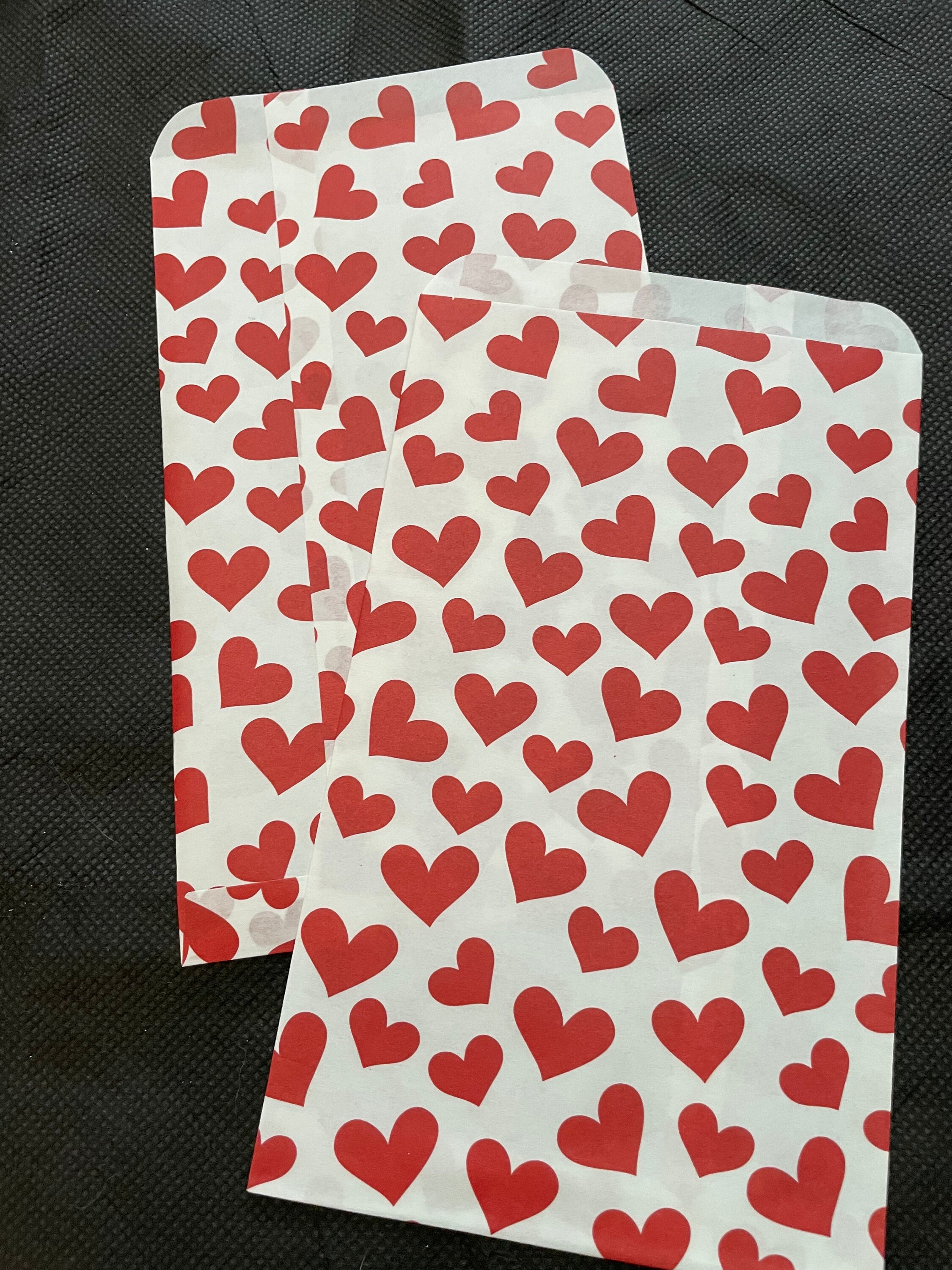 Set of 24 Hearts Paper Bag Foil Gift Bag Treat Bag Party | Etsy