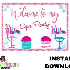 Spa Party Printables| Spa Party for Girls | Spa Birthday Party Activity ...