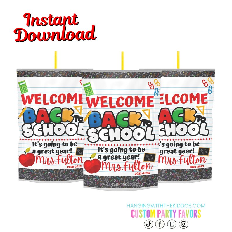 Welcome Back to School Gift From Teacher Welcome Bags Ready - Etsy