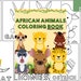 African Animals Coloring Book Printable Colouring Book for - Etsy