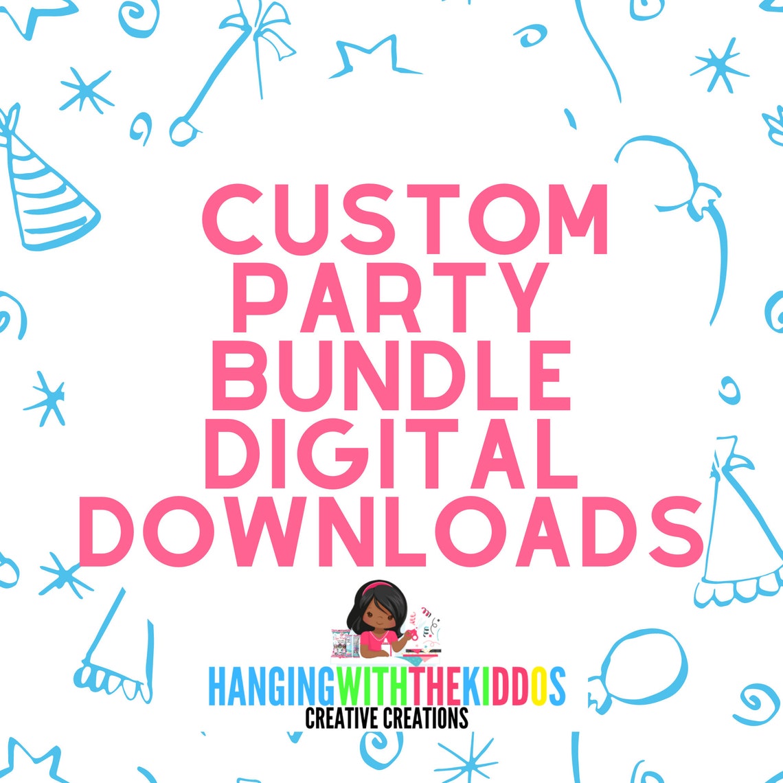 Custom Party Package Party Package Digital Party Pack - Etsy