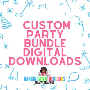 Custom Party Package Party Package Digital Party Pack - Etsy