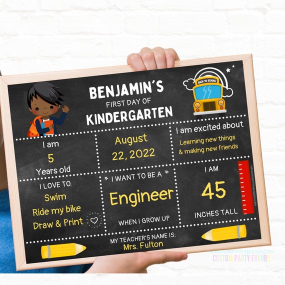 First Day of School Sign|Back to School Sign Chalkboard Sign Ready to ...