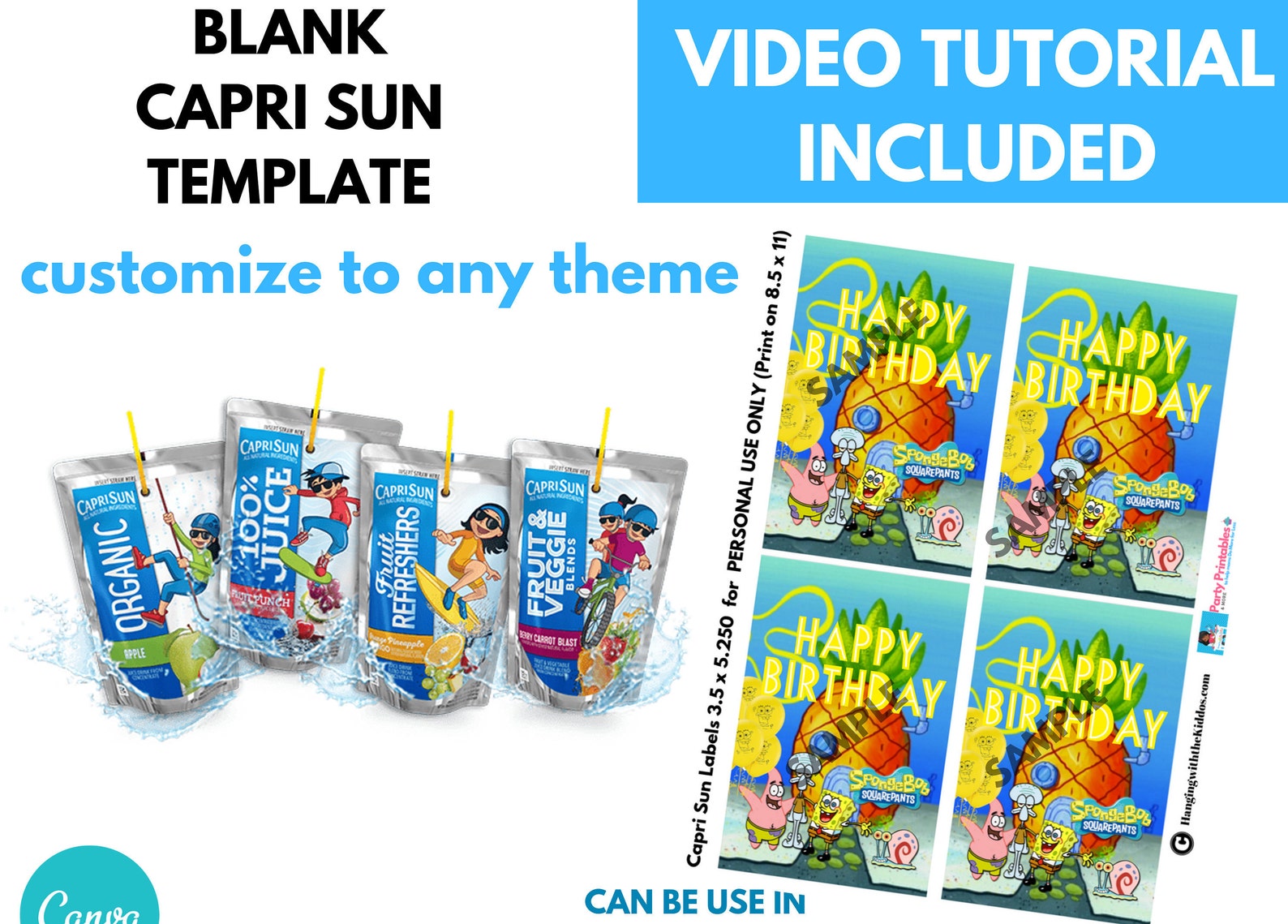 Blank Capri Sun Labels Template & Capri Sun Mockup Capri Sun | Etsy Blank Capri Sun Labels Template & Capri Sun Mockup Capri Sun | Etsy