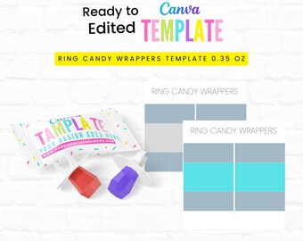 Ring Pop Wrapper Template - Etsy