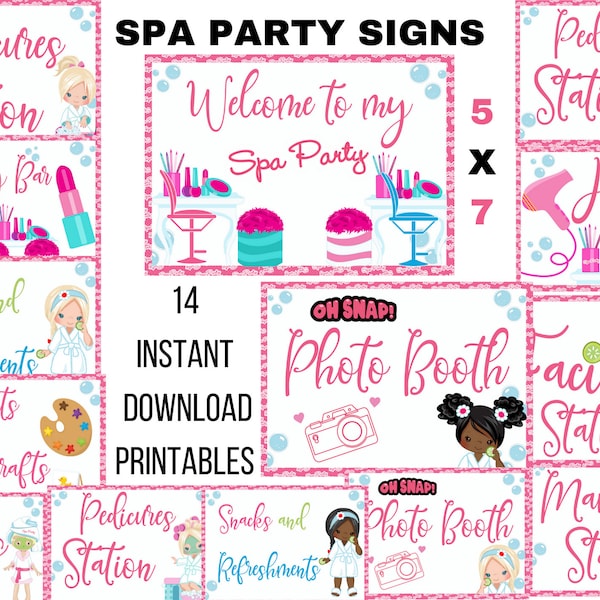 Spa Party for Girls - Etsy