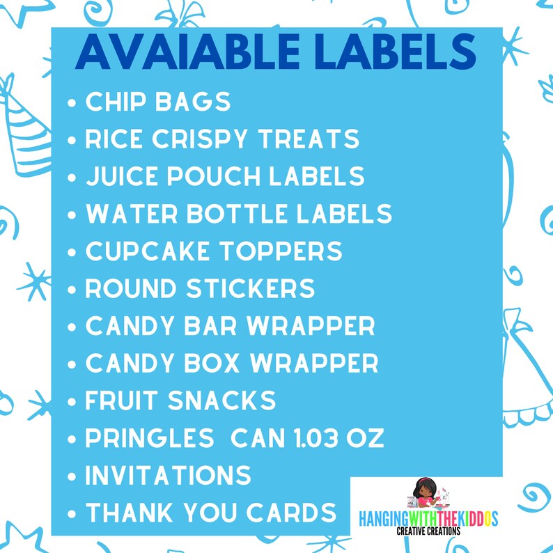 Custom Party Package Party Package Digital Party Pack - Etsy