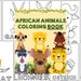 African Animals Coloring Book Printable Colouring Book for - Etsy
