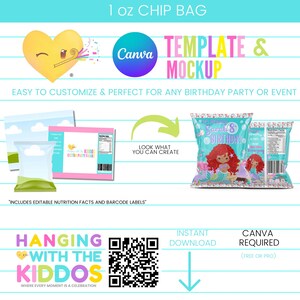 Editable Nutrition Facts & Barcode Label Template for Canva | Custom ...