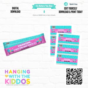 I Like the Way You Roll Valentine Wrapper | Editable Fruit Roll ...