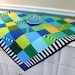 Modern Multi-color Patchwork Table Runner, Table Quilt, Table Topper ...