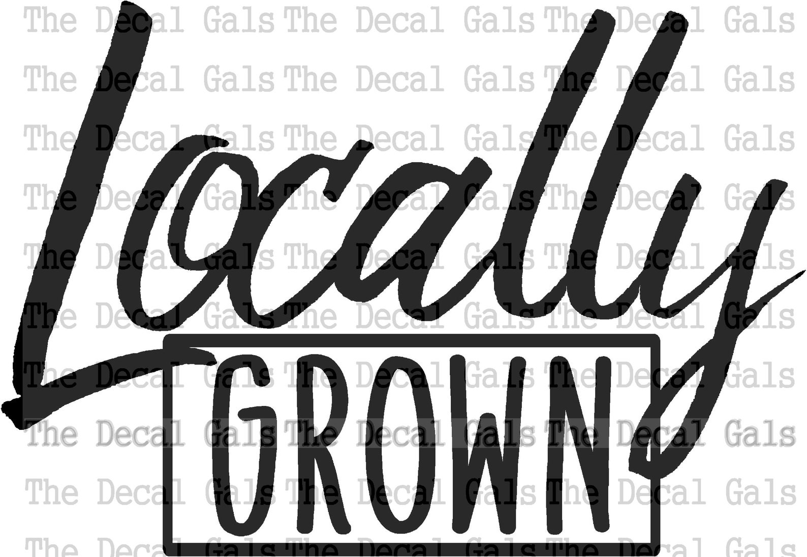 Locally Grown Digital Download PNG SVG Vector Art - Etsy