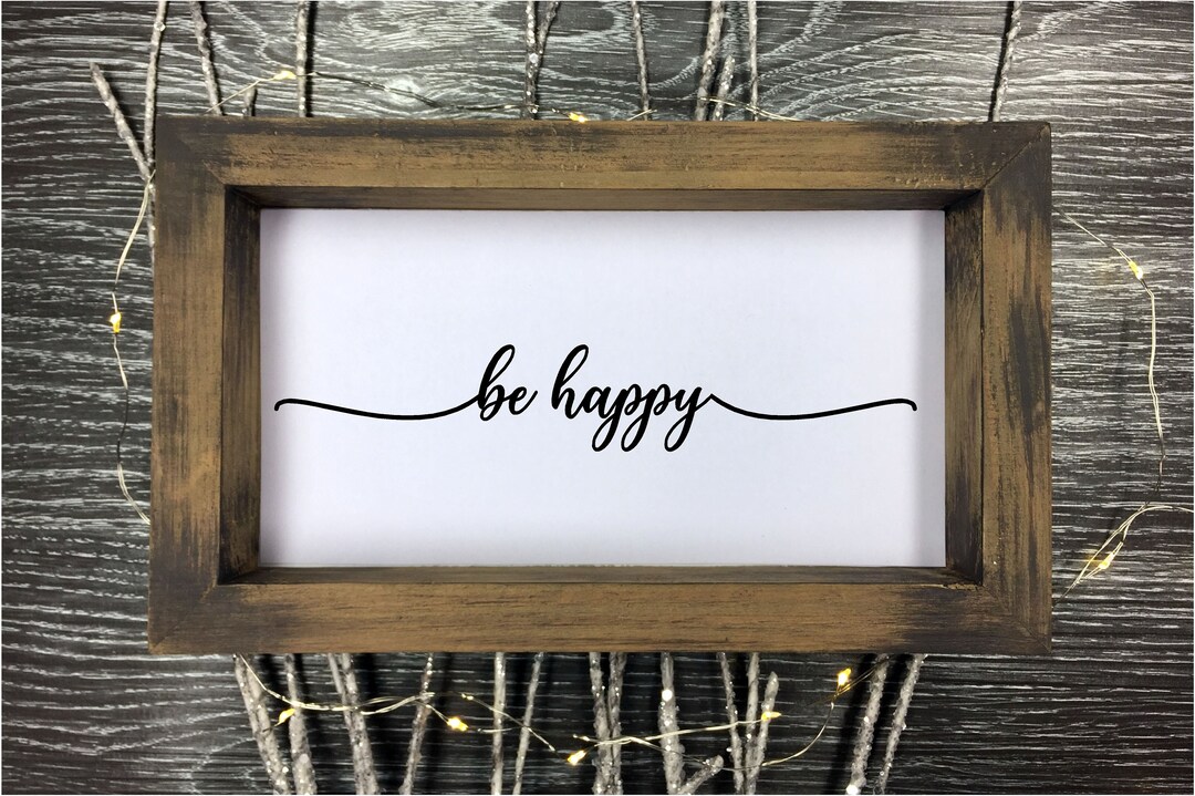 Be Happy Design Digital Download EPS DXF SVG Vector Art - Etsy