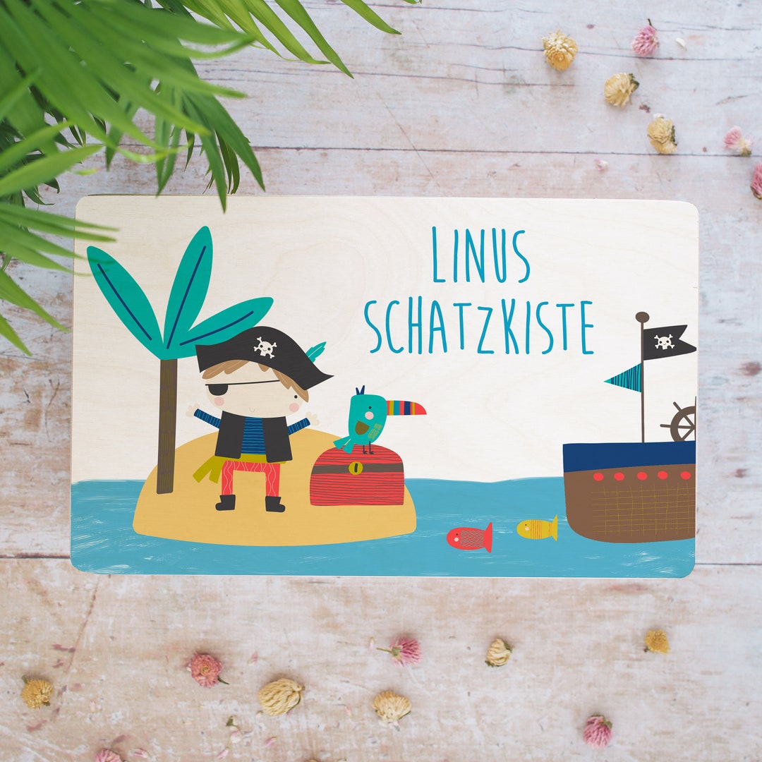 Souvenir Box Baby Treasure Chest Child Personalized Treasure Chest With ...