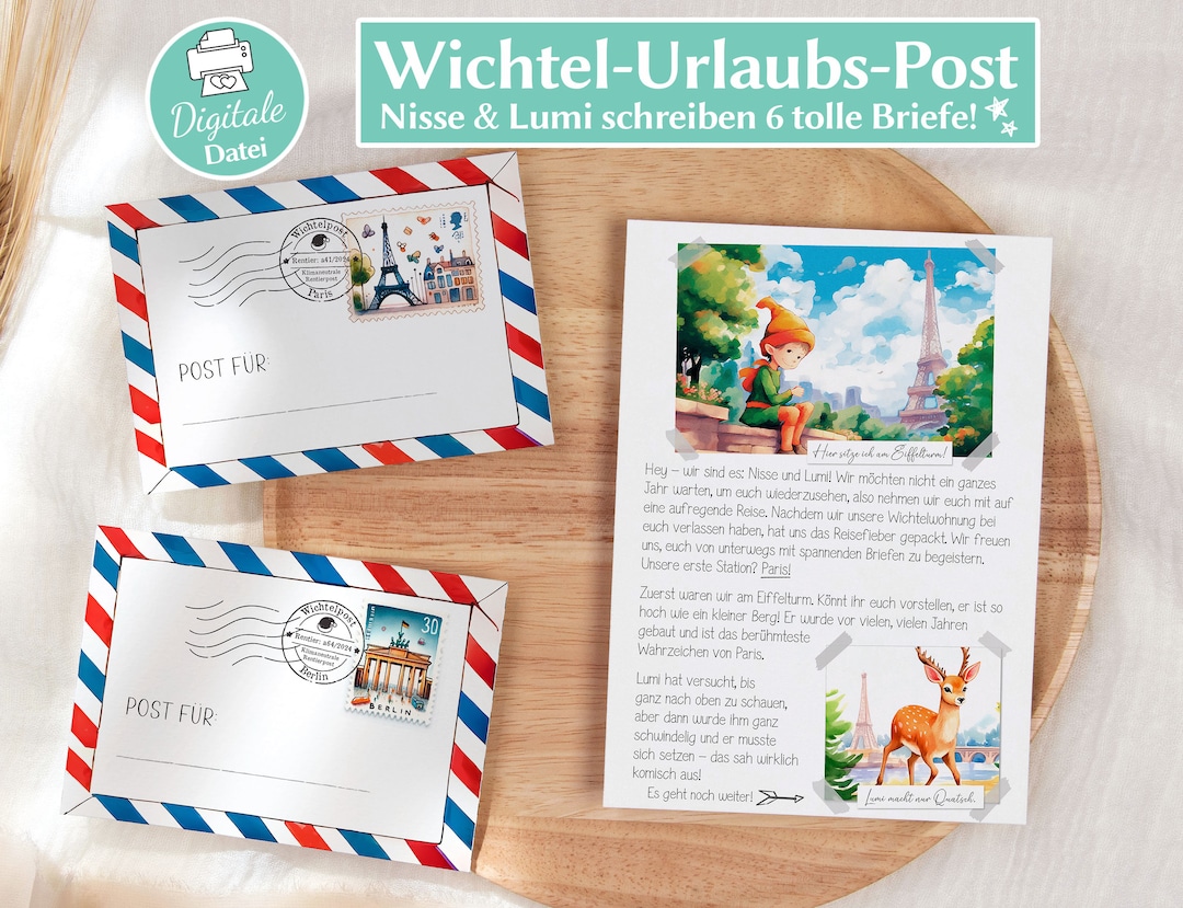 Wichtelbriefe Aus Dem Urlaub | Zum Ausdrucken | Wichtelpost ...