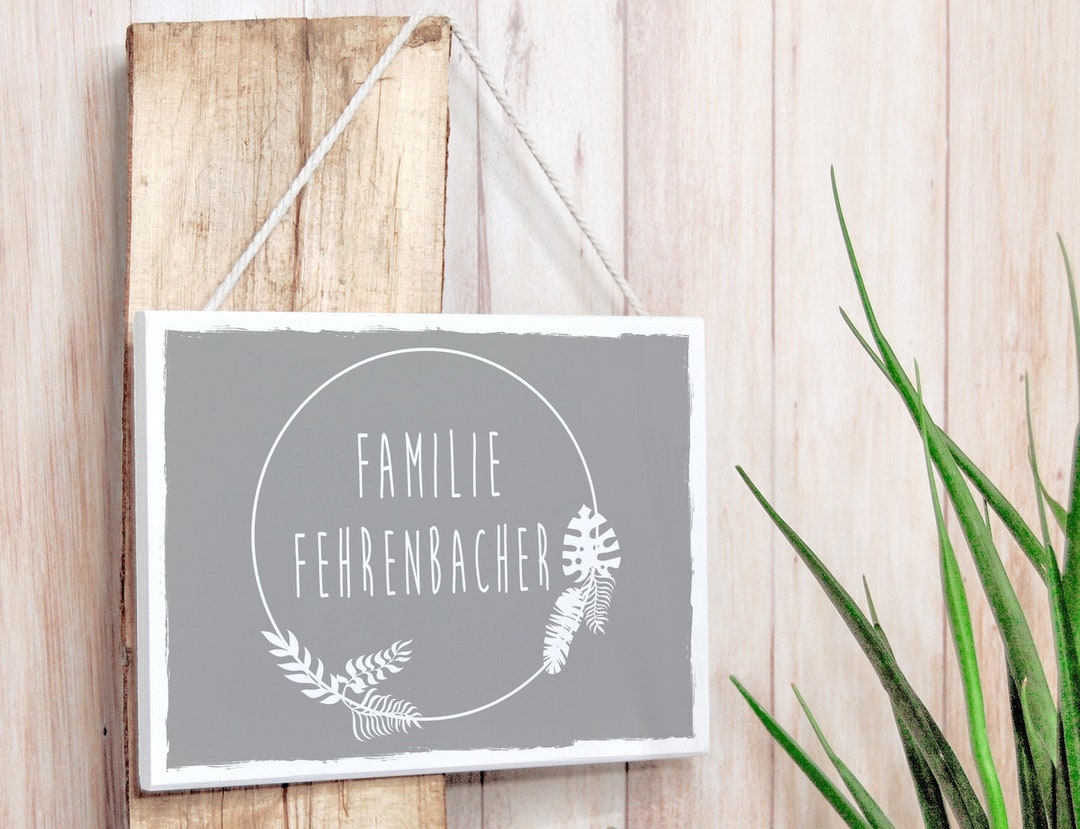 Wooden Door Sign Family - Etsy