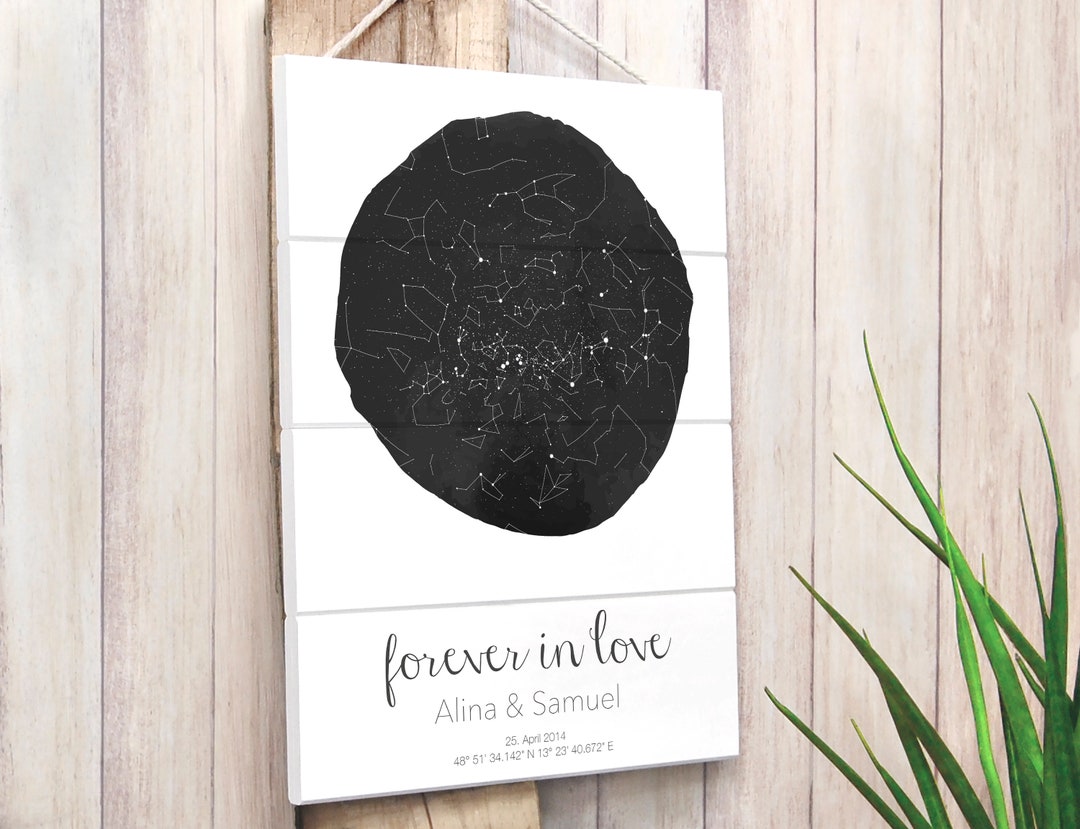 Starry Sky Starry Sky Personalized Bridal Couple Gift - Etsy