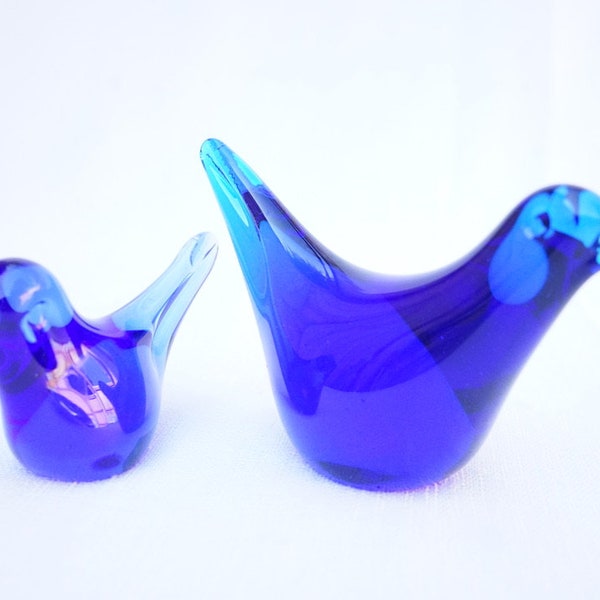 Cobalt Glass Bluebird - Etsy