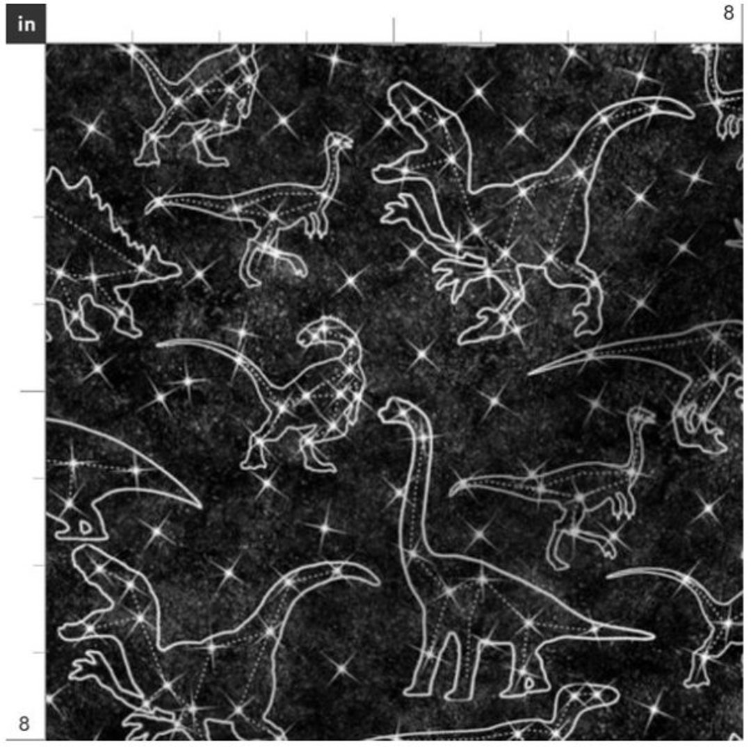 Constellation Dinosaurs Fabric by the Yard | Dinosaur Stars | Dinos ...
