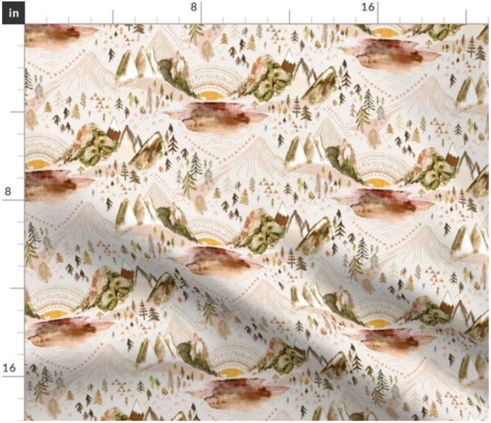 Valley of the Sun Fabric by the Yard Copper Sunrise - Etsy