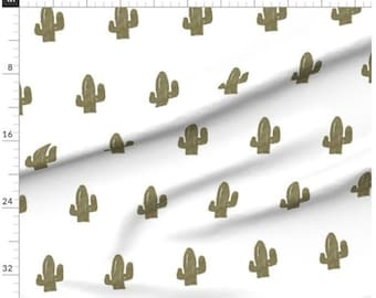 Earth Toned Cactus Fabric by the Yard Cactus Fabric Saguaro Cactus ...
