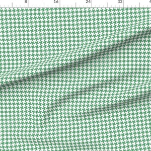 Green Houndstooth Fabric by the Yard | St Patrick's Day | Spring | St ...