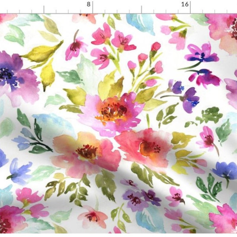 Drape Floral Fabric - Etsy