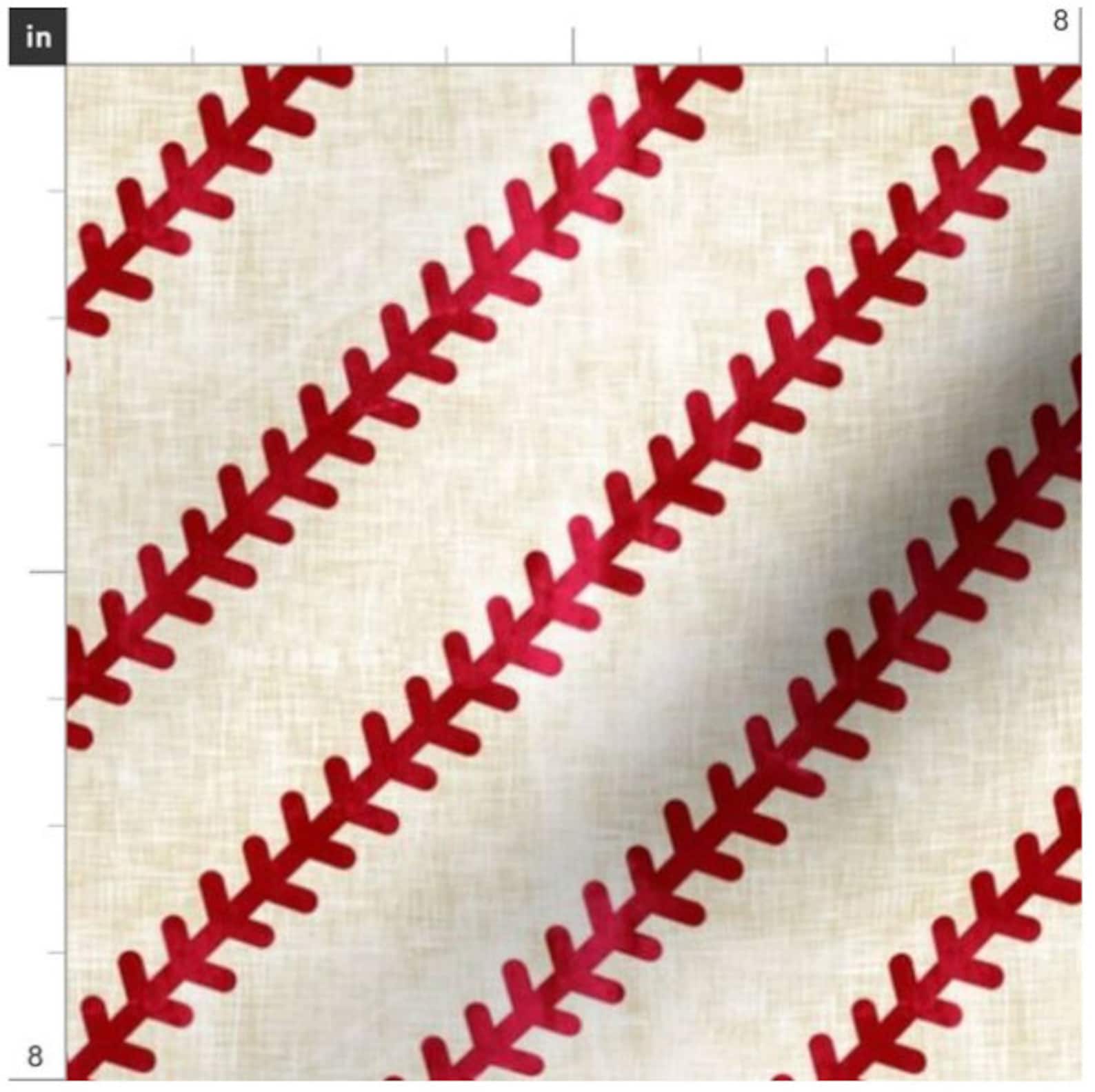 Baseball Stitch Fabric by the Yard | Summer | Softball | Baseball ...