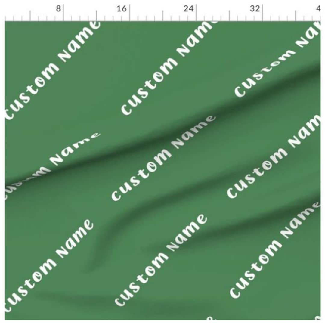 Custom Name Fabric | Print Name | Personalized Print | Made to Order ...