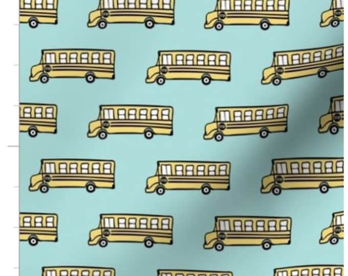 School Bus Fabric School Bus Yellow by Littlearrowdesign School Bus ...