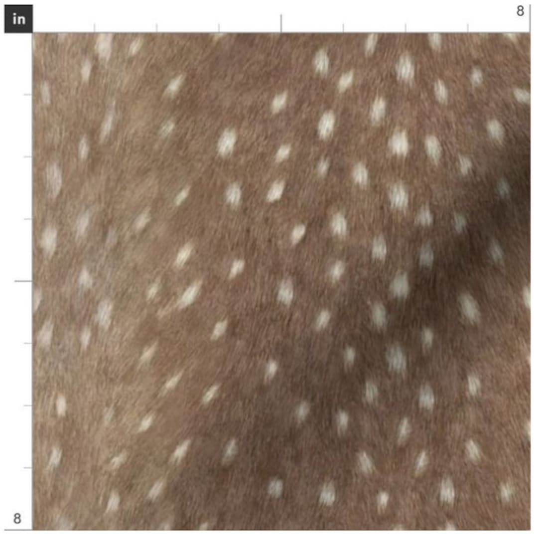 Soft Deer Hide Print Fabric by the Yard | Animal Hide Print | Faux ...