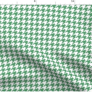 Green Houndstooth Fabric by the Yard | St Patrick's Day | Spring | St ...