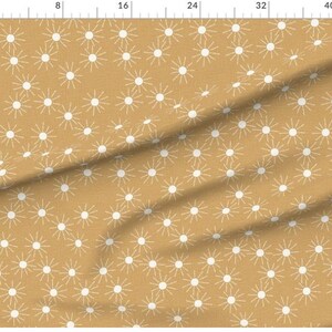Summer Sunshine Fabric by the Yard | Suns | Sun Rays | Mustard Sun ...