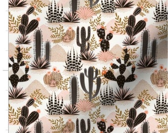 Earth Toned Cactus Fabric by the Yard Cactus Fabric Saguaro Cactus ...